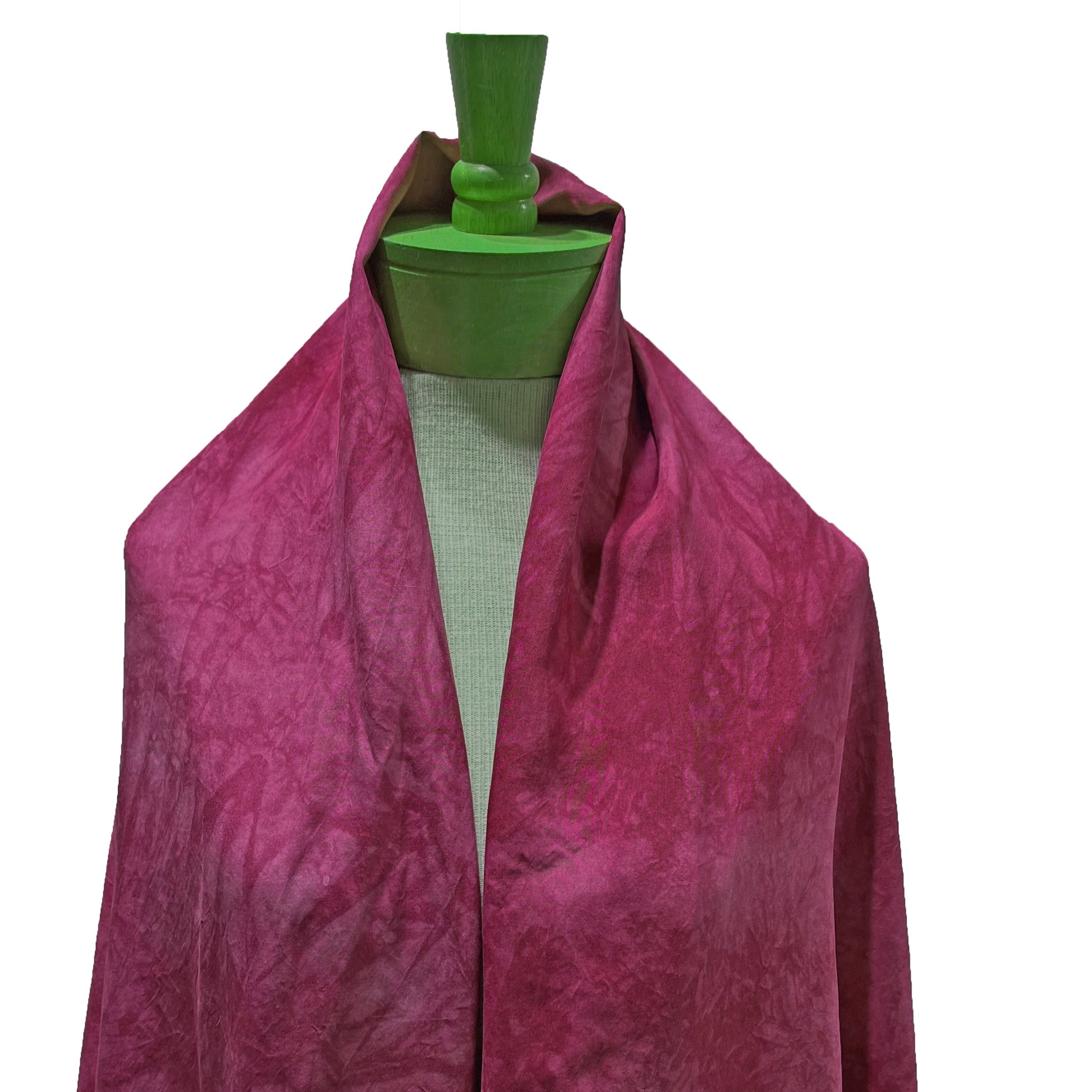 Red Violet Hand Dyed Silk Broadcloth 3 yards | Laura Murray Designs