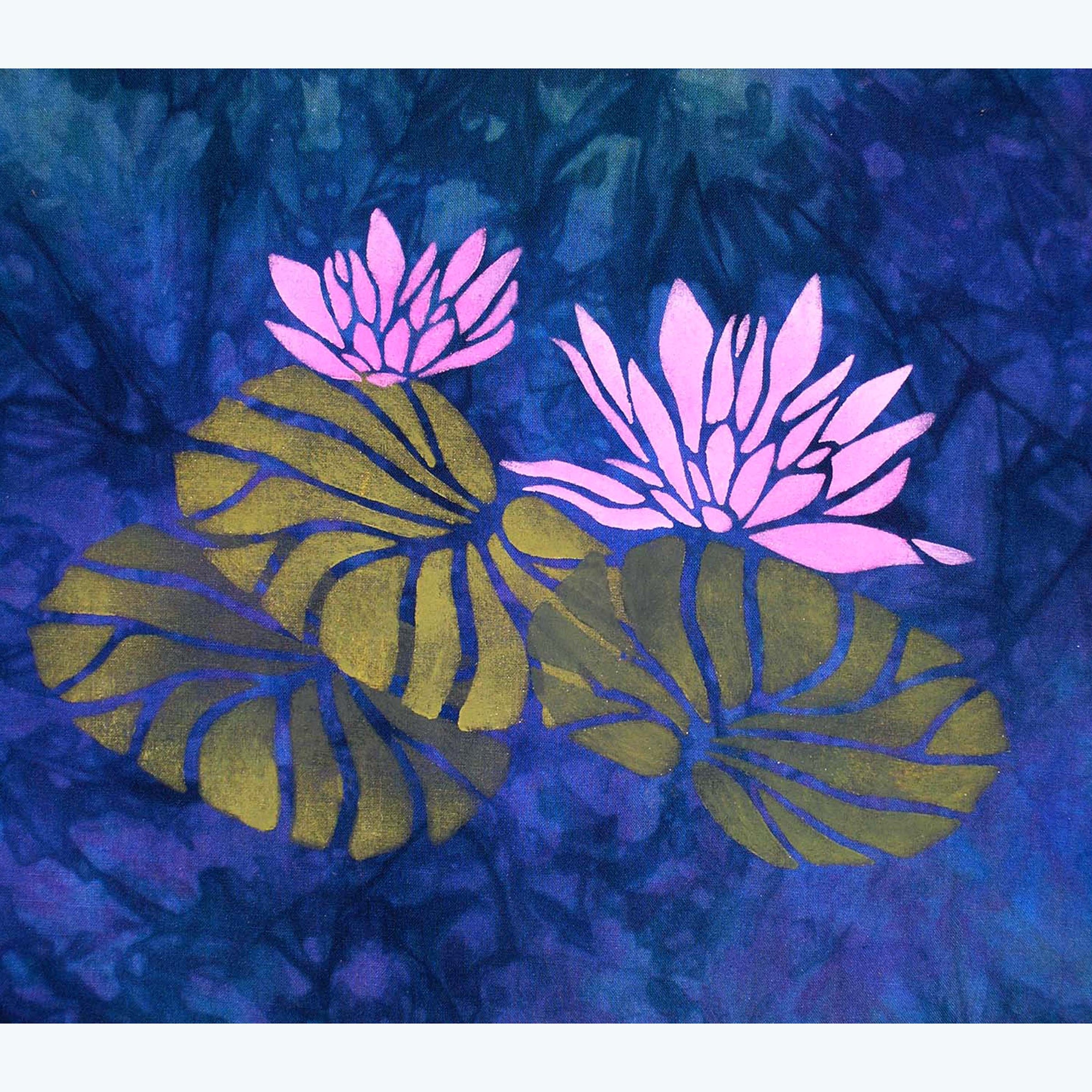 Water Lily Stencil